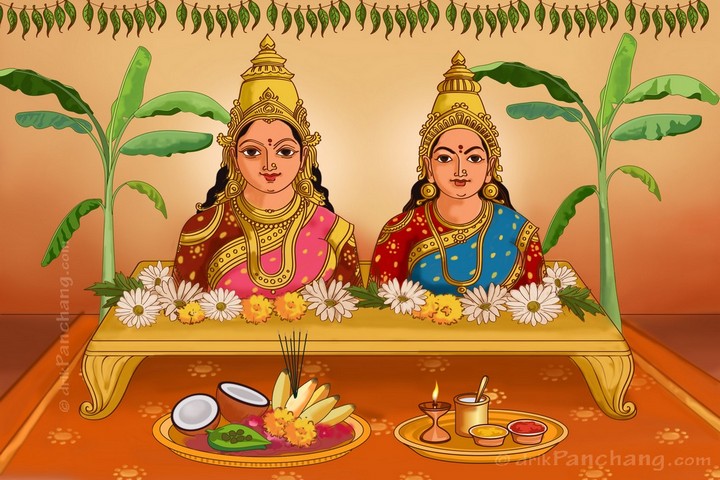 -5646 Jyeshtha Gauri Avahana Date for New Delhi, NCT, India
