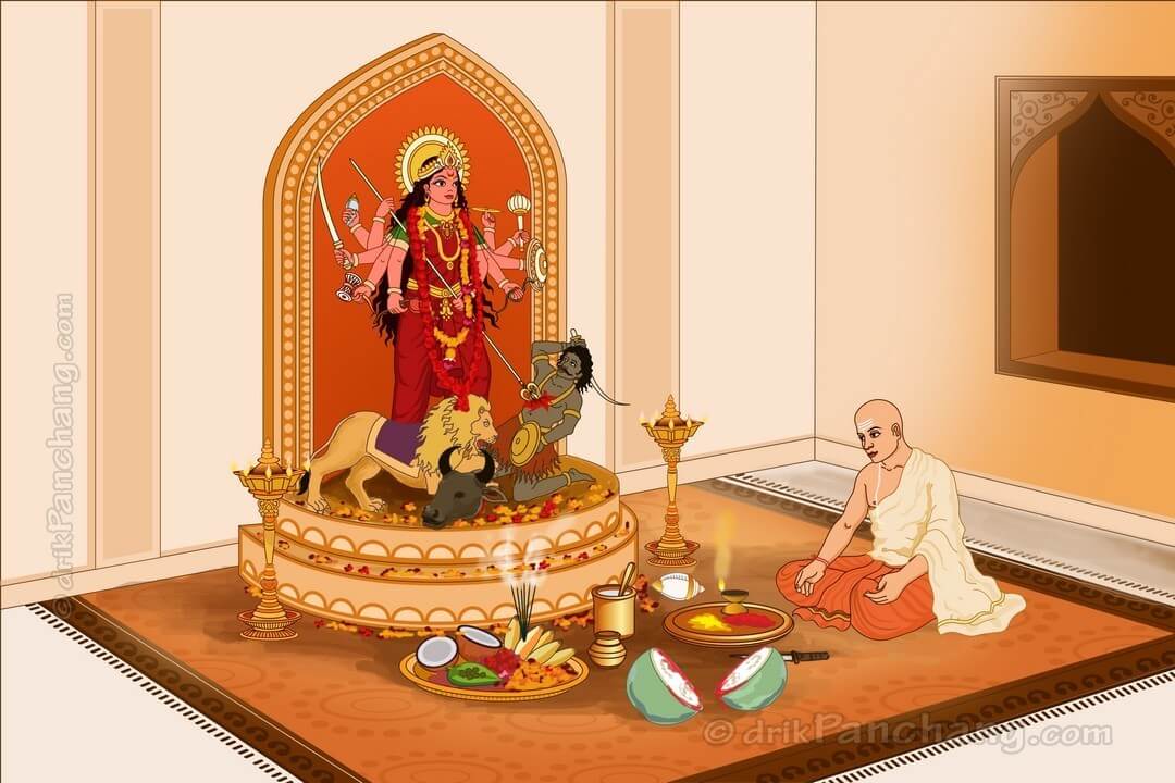 4122 Durga Balidan Date and Time during Navratri for New Delhi, NCT, India