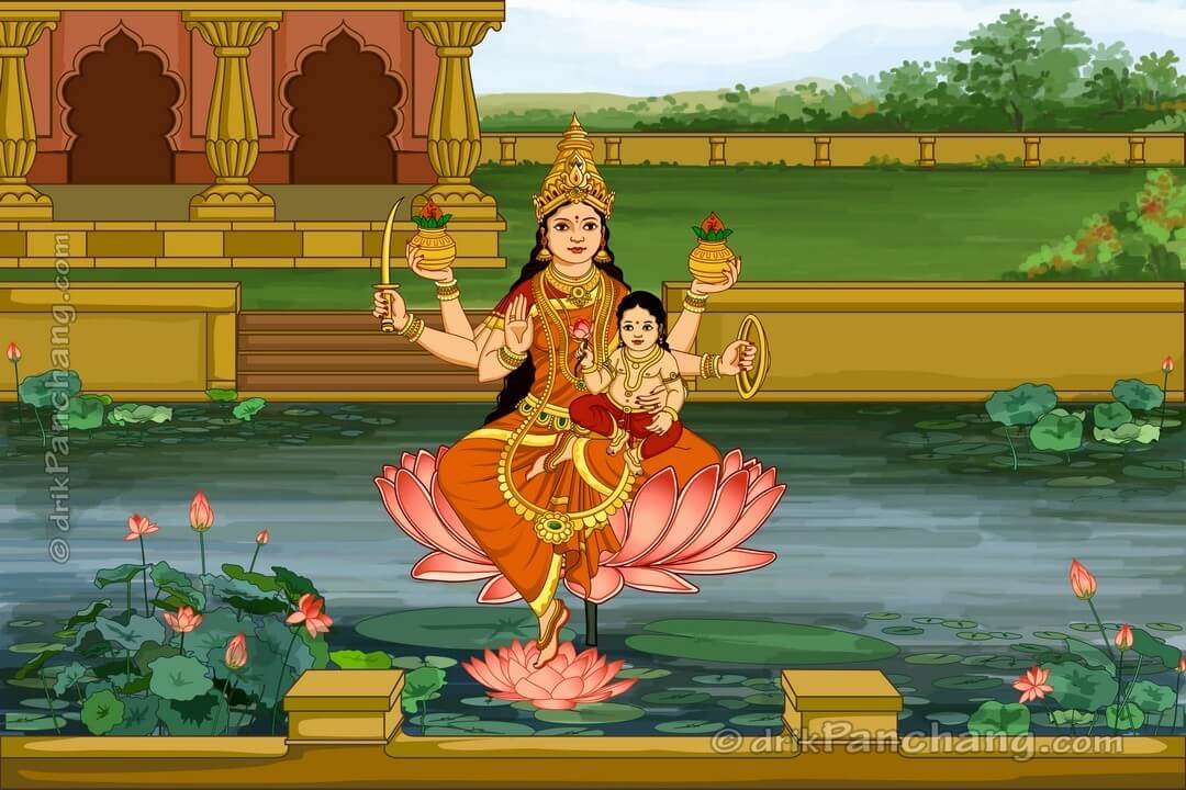 Santana Lakshmi - Goddess of Off-springs and Progeny