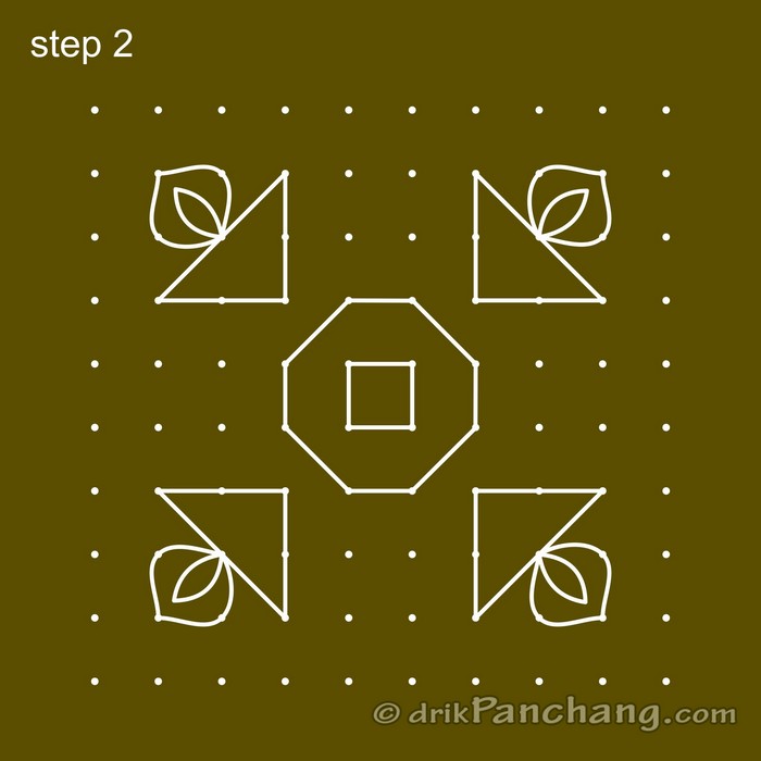 10x10 Dot Rangoli | 10x10 Dot Rangoli Design | 10x10 Dot Rangoli ...