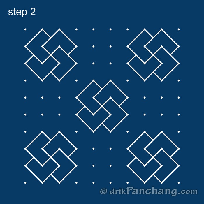 10x10 Dot Rangoli | 10x10 Dot Rangoli Design | 10x10 Dot Rangoli ...