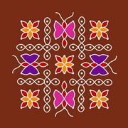 11x11 Dot Rangoli Designs | 11x11 Dot Kolam Designs | 11x11 Dot Muggu ...