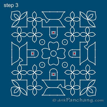 12x12 Dot Rangoli | 12x12 Dot Rangoli Design | 12x12 Dot Rangoli ...