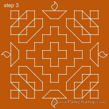 12x12 Dot Rangoli | 12x12 Dot Rangoli Design | 12x12 Dot Rangoli ...