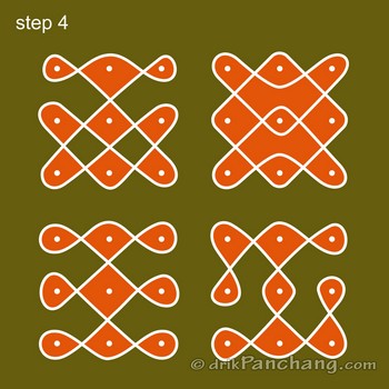 3x3 Dot Rangoli | 3x3 Dot Rangoli Design | 3x3 Dot Rangoli Designs ...