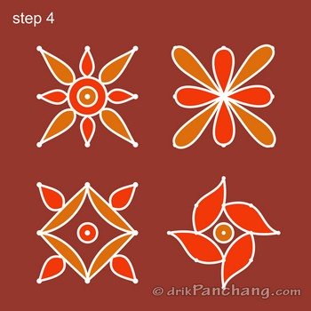 3x3 Dot Rangoli | 3x3 Dot Rangoli Design | 3x3 Dot Rangoli Designs ...
