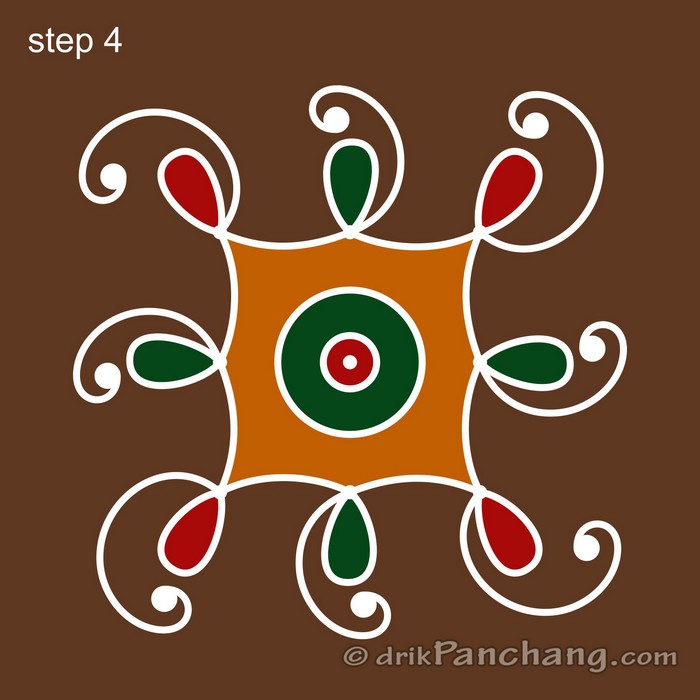 3x3 Dot Rangoli | 3x3 Dot Rangoli Design | 3x3 Dot Rangoli Designs ...