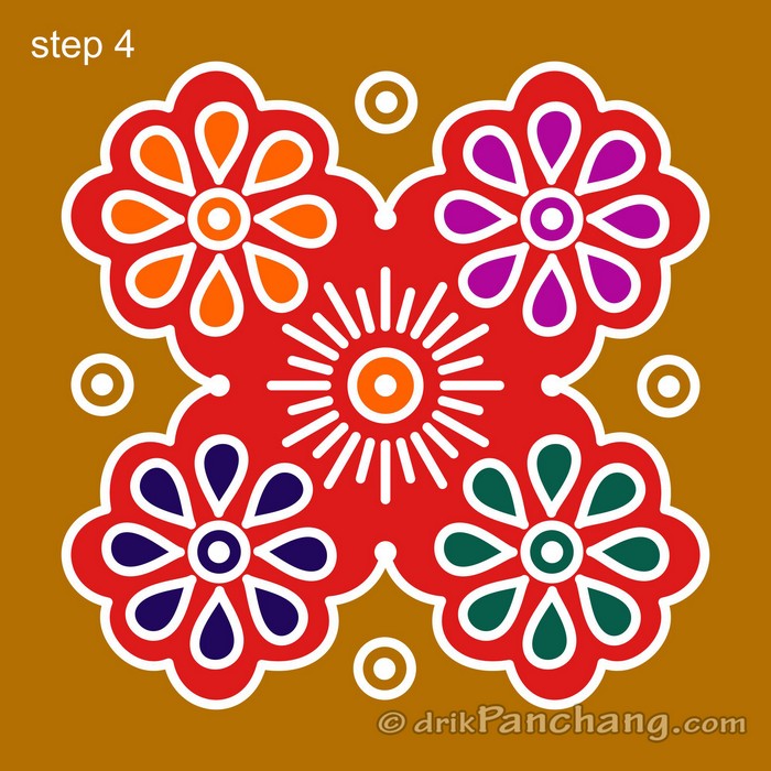 3x3 Dot Rangoli | 3x3 Dot Rangoli Design | 3x3 Dot Rangoli Designs ...