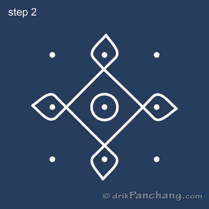 3x3 Dot Rangoli | 3x3 Dot Rangoli Design | 3x3 Dot Rangoli Designs ...