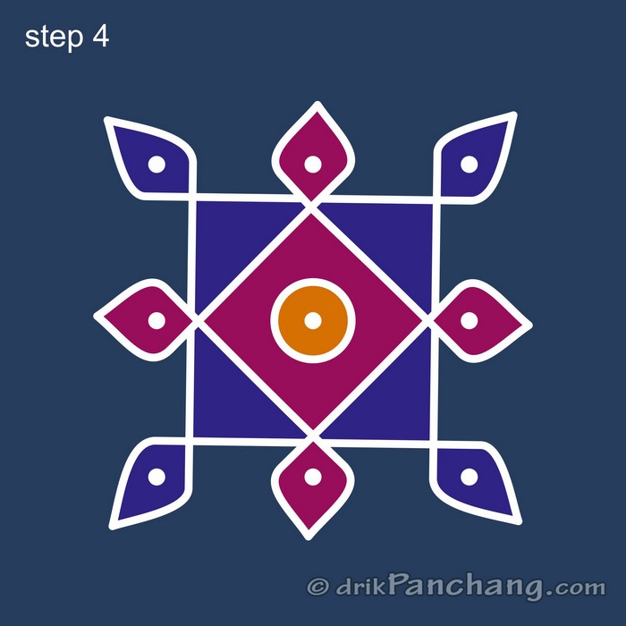 3x3 Dot Rangoli | 3x3 Dot Rangoli Design | 3x3 Dot Rangoli Designs ...