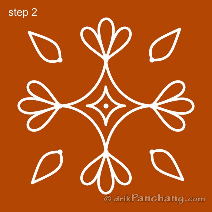 3x3 Dot Rangoli | 3x3 Dot Rangoli Design | 3x3 Dot Rangoli Designs ...