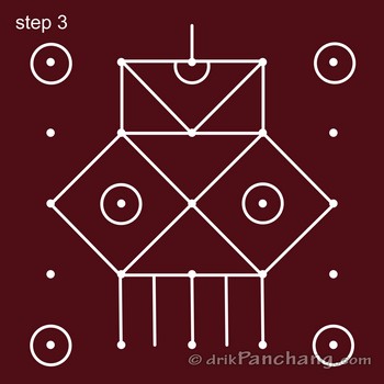 5x5 Dot Rangoli | 5x5 Dot Rangoli Design | 5x5 Dot Rangoli Designs ...