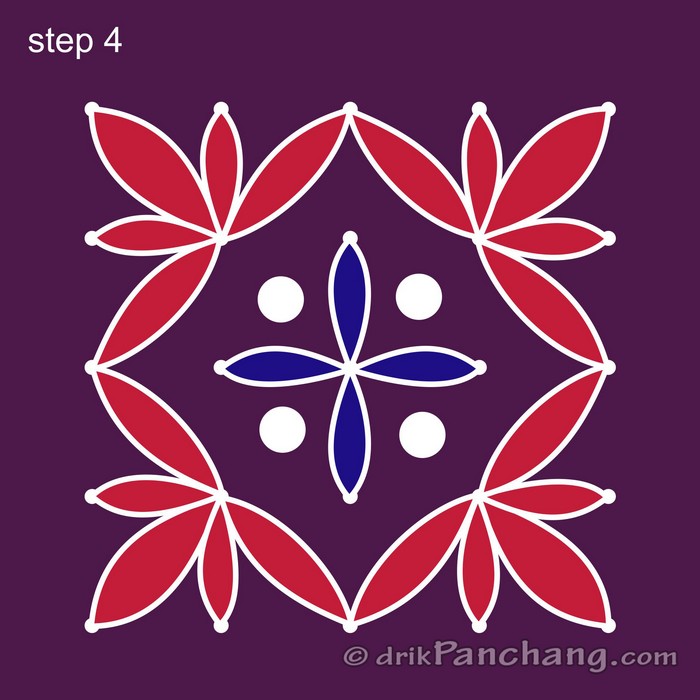 5x5 Dot Rangoli | 5x5 Dot Rangoli Design | 5x5 Dot Rangoli Designs ...