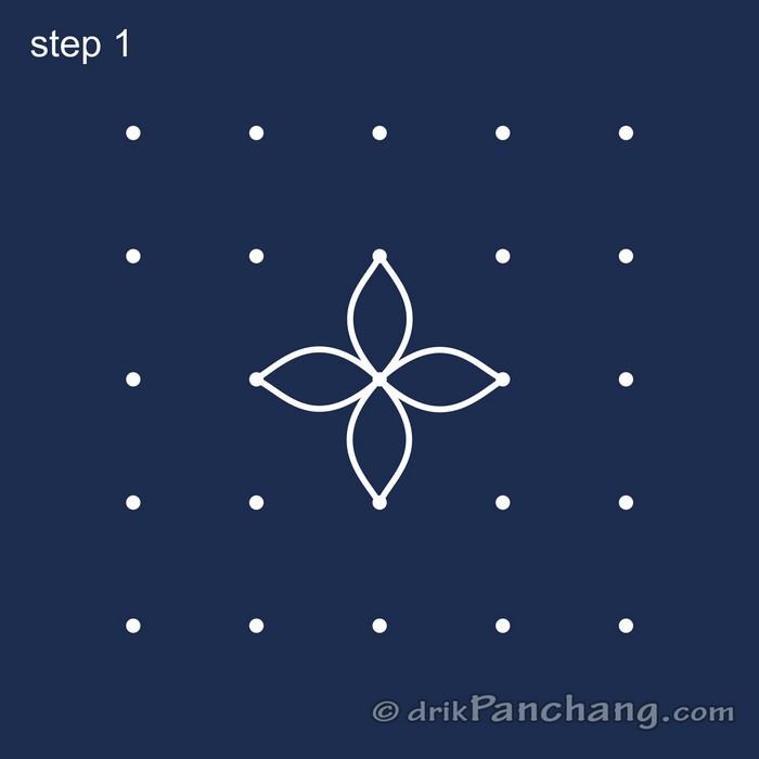 5x5 Dot Rangoli | 5x5 Dot Rangoli Design | 5x5 Dot Rangoli Designs ...