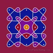 5x5 Dot Rangoli Designs | 5x5 Dot Kolam Designs | 5x5 Dot Muggu Designs ...