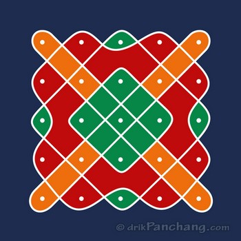 5x5 Dot Rangoli | 5x5 Dot Rangoli Design | 5x5 Dot Rangoli Designs ...