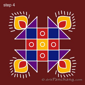 6x6 Dot Rangoli | 6x6 Dot Rangoli Design | 6x6 Dot Rangoli Designs ...