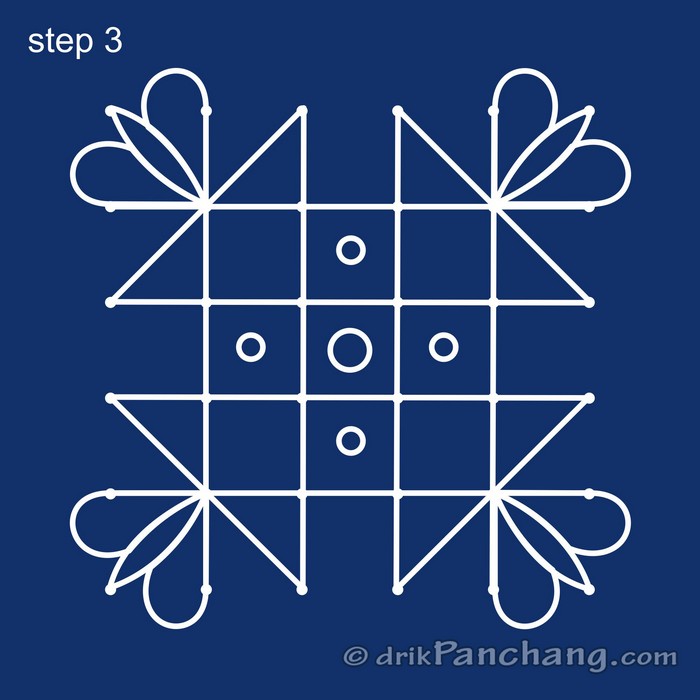 6x6 Dot Rangoli | 6x6 Dot Rangoli Design | 6x6 Dot Rangoli Designs ...