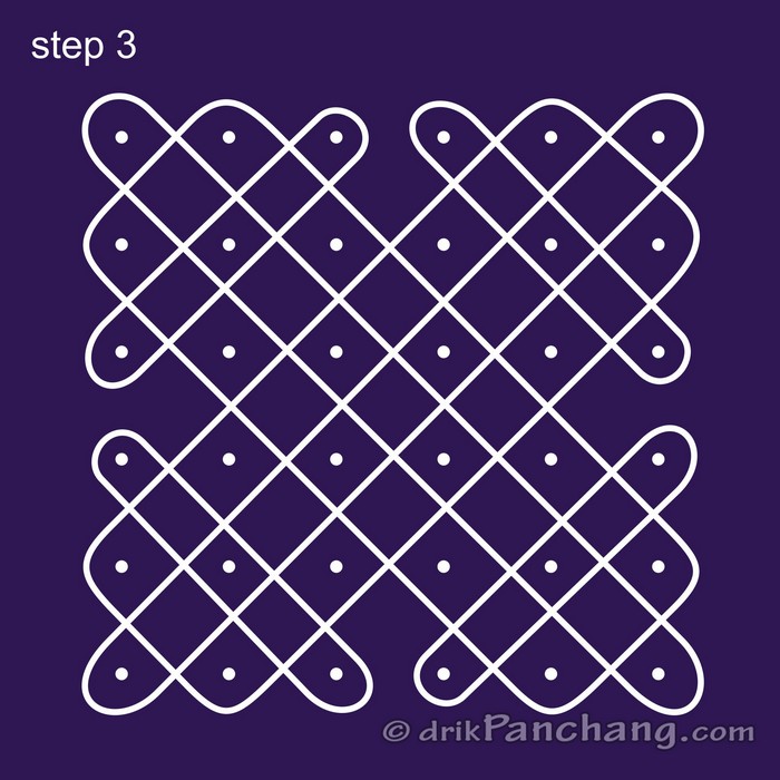 6x6 Dot Rangoli | 6x6 Dot Rangoli Design | 6x6 Dot Rangoli Designs ...