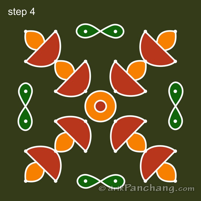 6x6 Dot Rangoli | 6x6 Dot Rangoli Design | 6x6 Dot Rangoli Designs ...