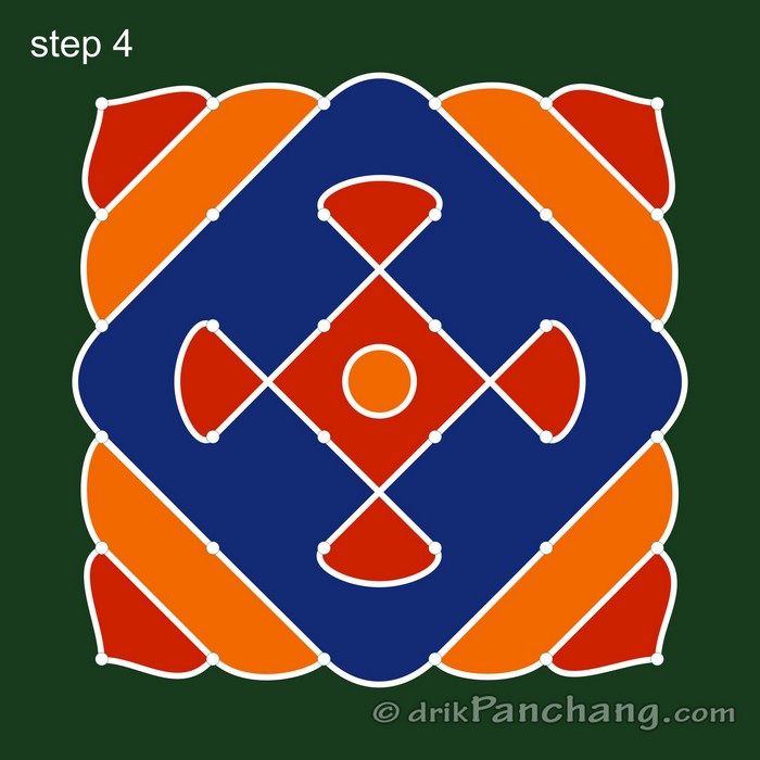 6x6 Dot Rangoli | 6x6 Dot Rangoli Design | 6x6 Dot Rangoli Designs ...