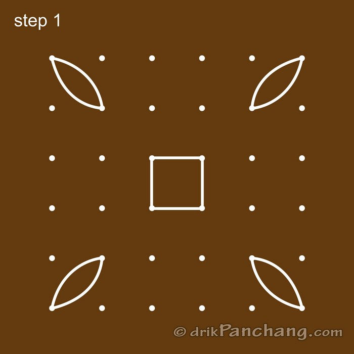 6x6 Dot Rangoli | 6x6 Dot Rangoli Design | 6x6 Dot Rangoli Designs ...