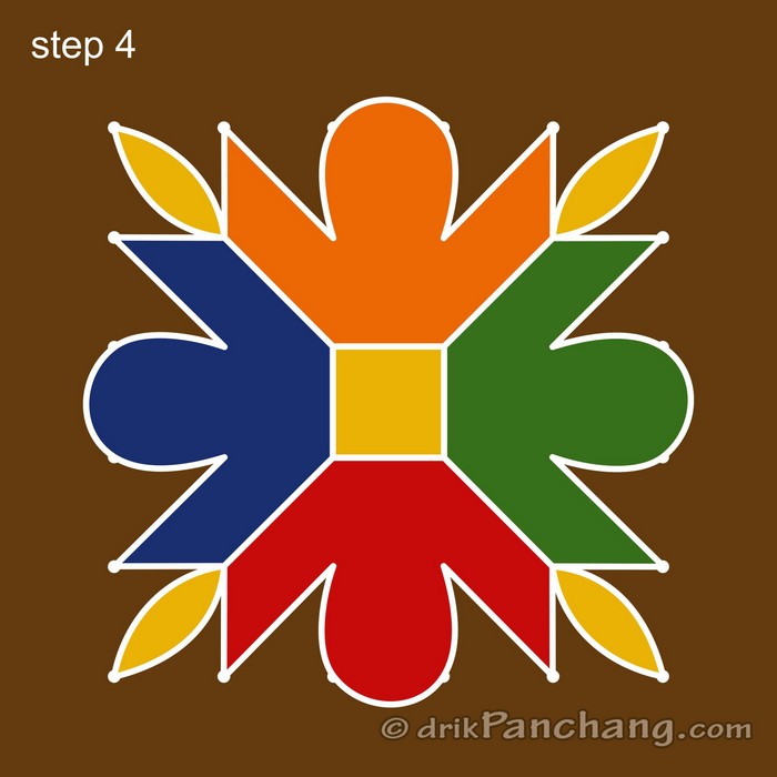 6x6 Dot Rangoli | 6x6 Dot Rangoli Design | 6x6 Dot Rangoli Designs ...