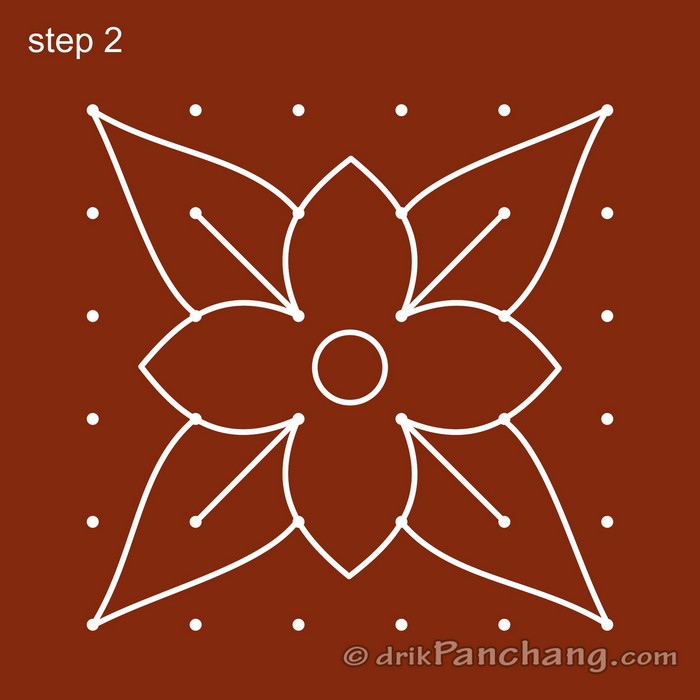 6x6 Dot Rangoli | 6x6 Dot Rangoli Design | 6x6 Dot Rangoli Designs ...