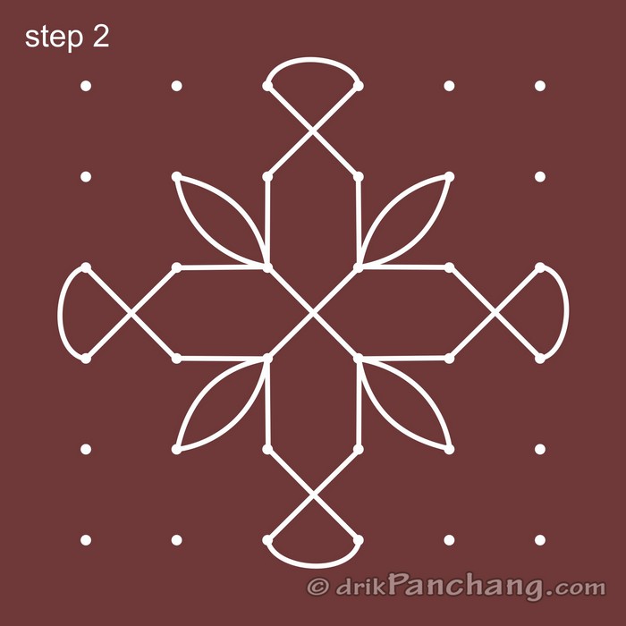 6x6 Dot Rangoli | 6x6 Dot Rangoli Design | 6x6 Dot Rangoli Designs ...