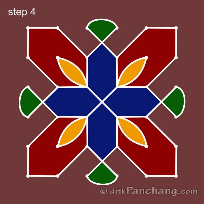 6x6 Dot Rangoli | 6x6 Dot Rangoli Design | 6x6 Dot Rangoli Designs ...
