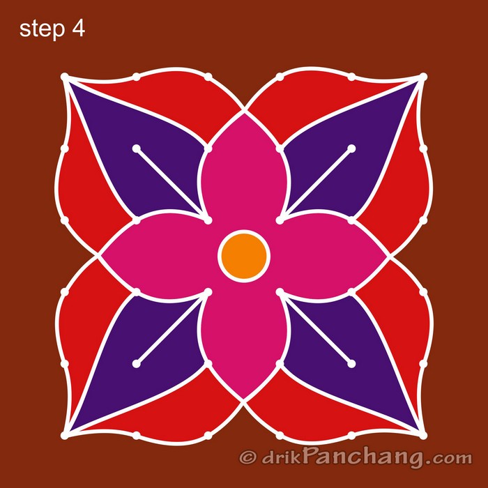 6x6 Dot Rangoli | 6x6 Dot Rangoli Design | 6x6 Dot Rangoli Designs ...