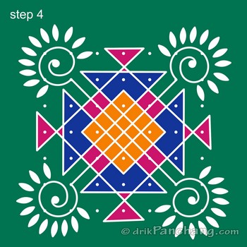 7x7 Dot Rangoli | 7x7 Dot Rangoli Design | 7x7 Dot Rangoli Designs ...
