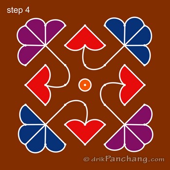 7x7 Dot Rangoli | 7x7 Dot Rangoli Design | 7x7 Dot Rangoli Designs ...