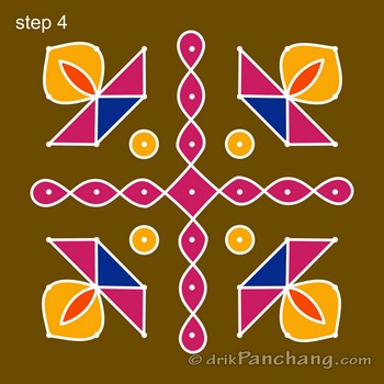 7x7 Dot Rangoli | 7x7 Dot Rangoli Design | 7x7 Dot Rangoli Designs ...