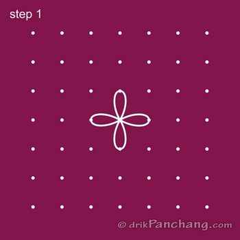 7x7 Dot Rangoli | 7x7 Dot Rangoli Design | 7x7 Dot Rangoli Designs ...