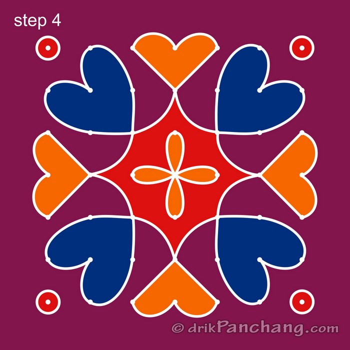 7x7 Dot Rangoli | 7x7 Dot Rangoli Design | 7x7 Dot Rangoli Designs ...