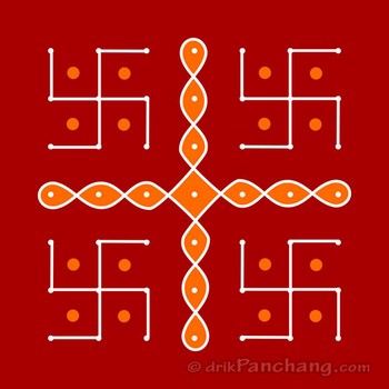 7x7 Dot Rangoli | 7x7 Dot Rangoli Design | 7x7 Dot Rangoli Designs ...