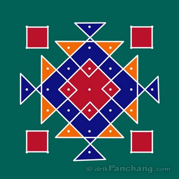 7x7 Dot Rangoli | 7x7 Dot Rangoli Design | 7x7 Dot Rangoli Designs ...