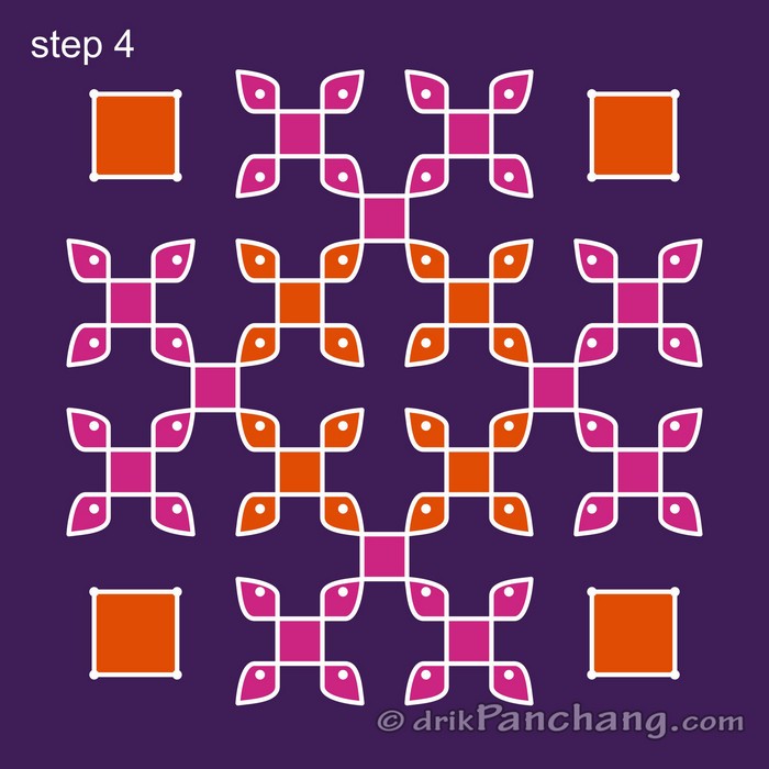 8x8 Dot Rangoli | 8x8 Dot Rangoli Design | 8x8 Dot Rangoli Designs ...