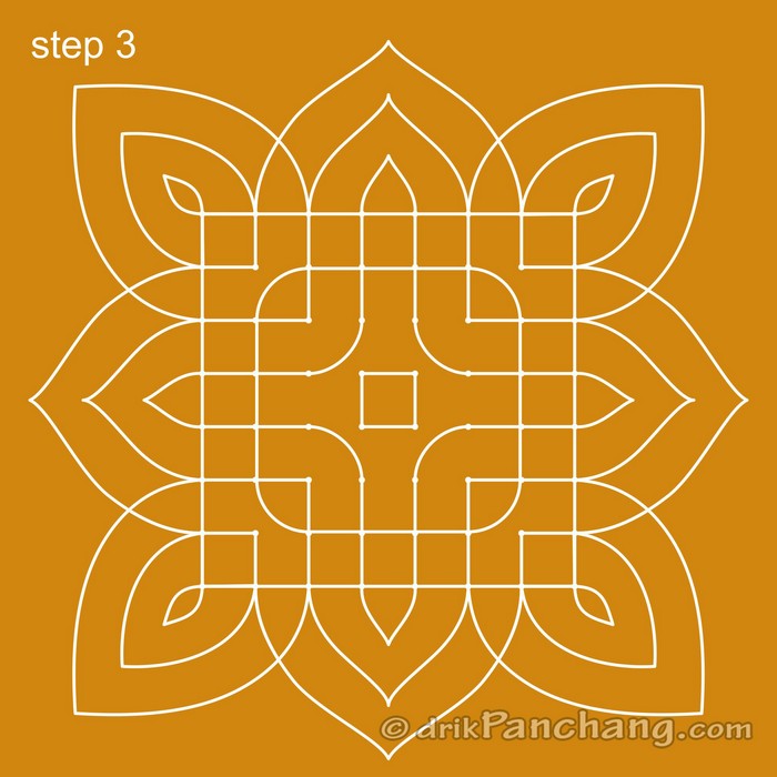 8x8 Dot Rangoli | 8x8 Dot Rangoli Design | 8x8 Dot Rangoli Designs ...