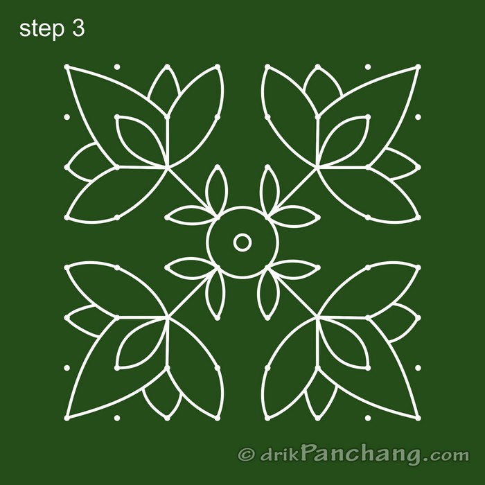 8x8 Dot Rangoli | 8x8 Dot Rangoli Design | 8x8 Dot Rangoli Designs ...