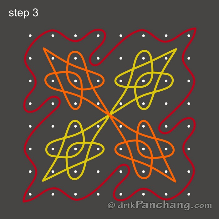 8x8 Dot Rangoli | 8x8 Dot Rangoli Design | 8x8 Dot Rangoli Designs ...