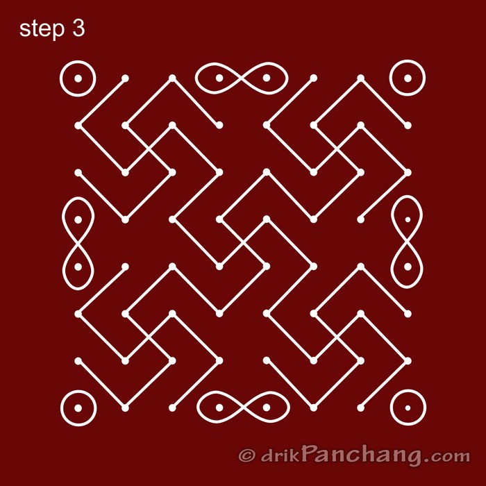 8x8 Dot Rangoli | 8x8 Dot Rangoli Design | 8x8 Dot Rangoli Designs ...