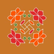 8x8 Dot Rangoli | 8x8 Dot Rangoli Design | 8x8 Dot Rangoli Designs ...