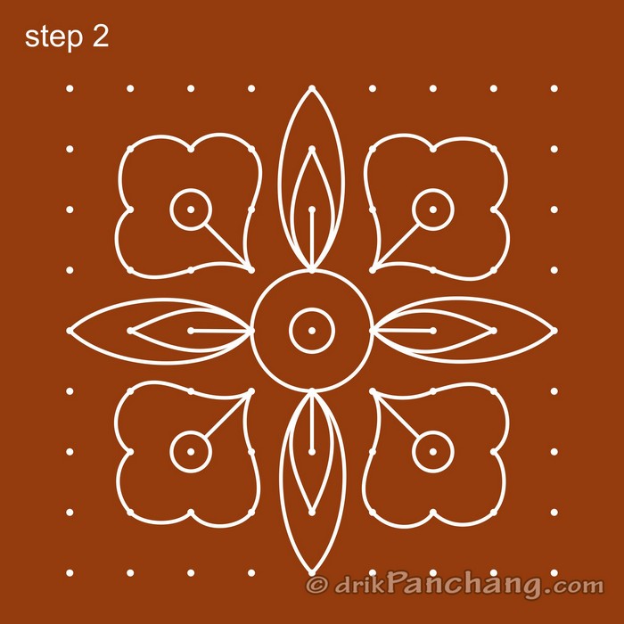 9x9 Dot Rangoli | 9x9 Dot Rangoli Design | 9x9 Dot Rangoli Designs ...