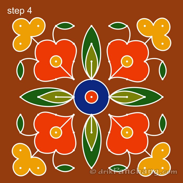 9x9 Dot Rangoli | 9x9 Dot Rangoli Design | 9x9 Dot Rangoli Designs ...