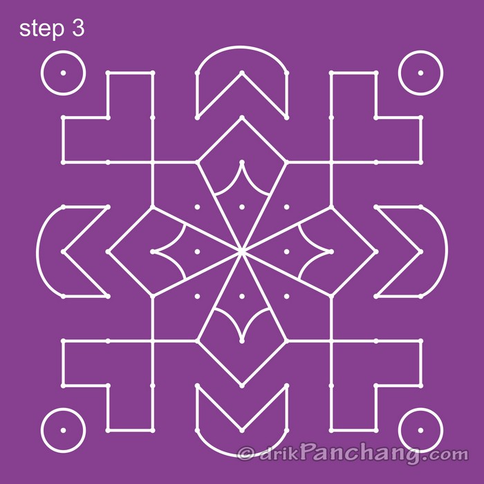 9x9 Dot Rangoli | 9x9 Dot Rangoli Design | 9x9 Dot Rangoli Designs ...