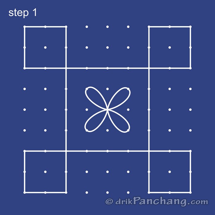 9x9 Dot Rangoli | 9x9 Dot Rangoli Design | 9x9 Dot Rangoli Designs ...