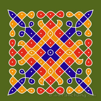9x9 Dot Rangoli | 9x9 Dot Rangoli Design | 9x9 Dot Rangoli Designs ...