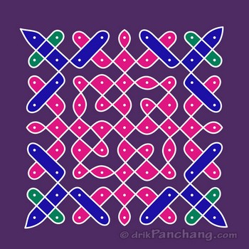 9x9 Dot Rangoli | 9x9 Dot Rangoli Design | 9x9 Dot Rangoli Designs ...